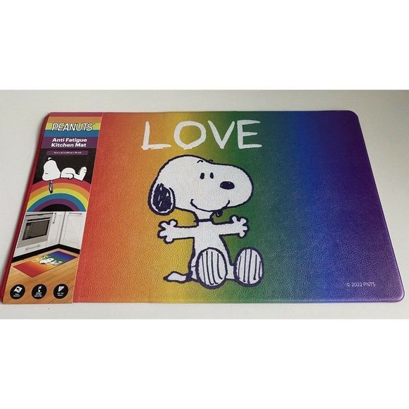 Peanuts | Accents | Peanuts Snoopy Kitchen Mat Anti Fatigue Rainbow ...